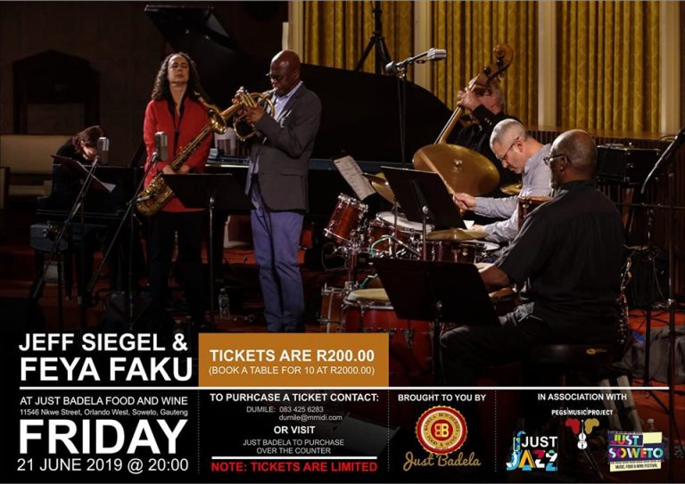 Just Badela restaurant ready for the evening as it welcomes jazz stars Jeff Siegel featuring ...